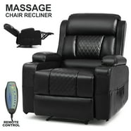 Sfxingyou Large Power Swivel Rocker Recliner with Massage and Heat, USB ...