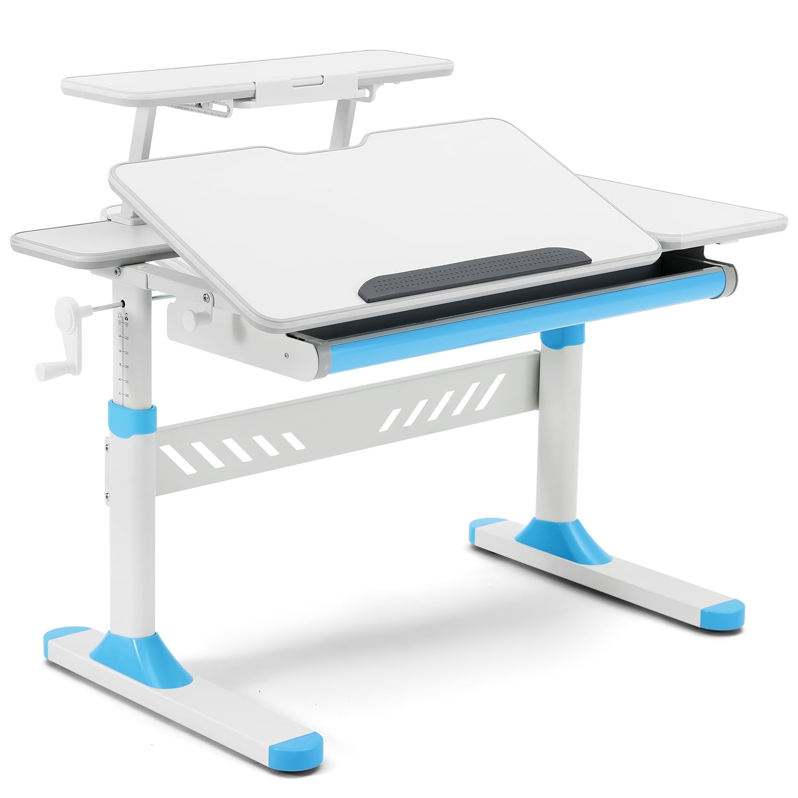 COSVALVE Height Adjustable Kids Desk Ergonomic Girls Boys Study Table ...
