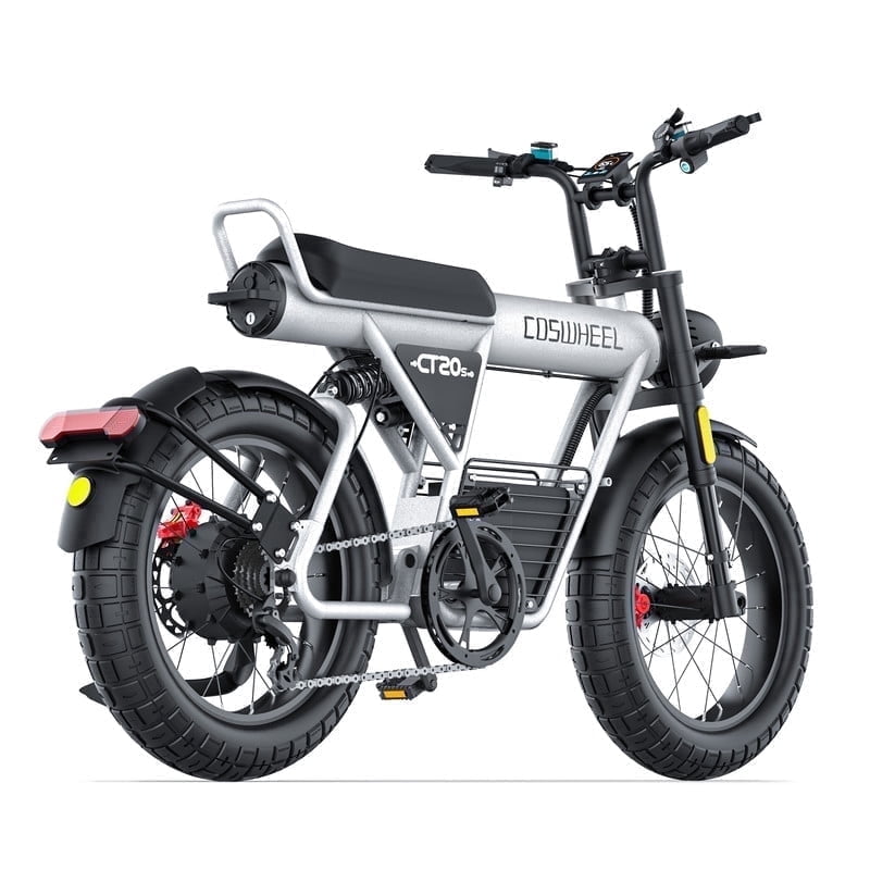 COSWHEEL CT20S Electric Bike - 60V 1500W Motor, 27.5Ah Battery, 20" Fat ...