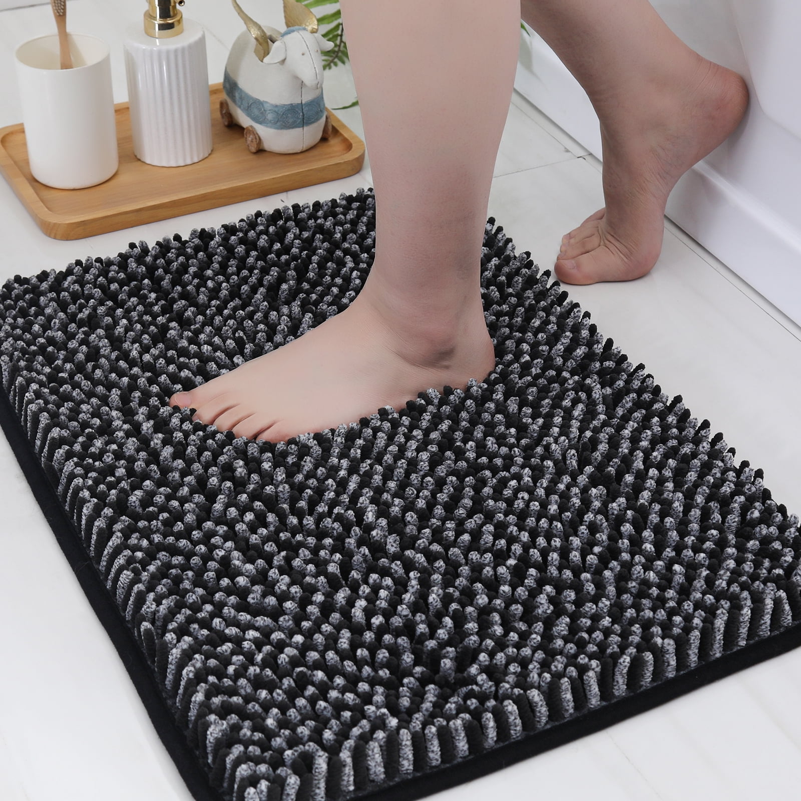 "COSY HOMEER 17""x24"" Microfiber Chenille Bath Rugs, Soft, Absorbent ...