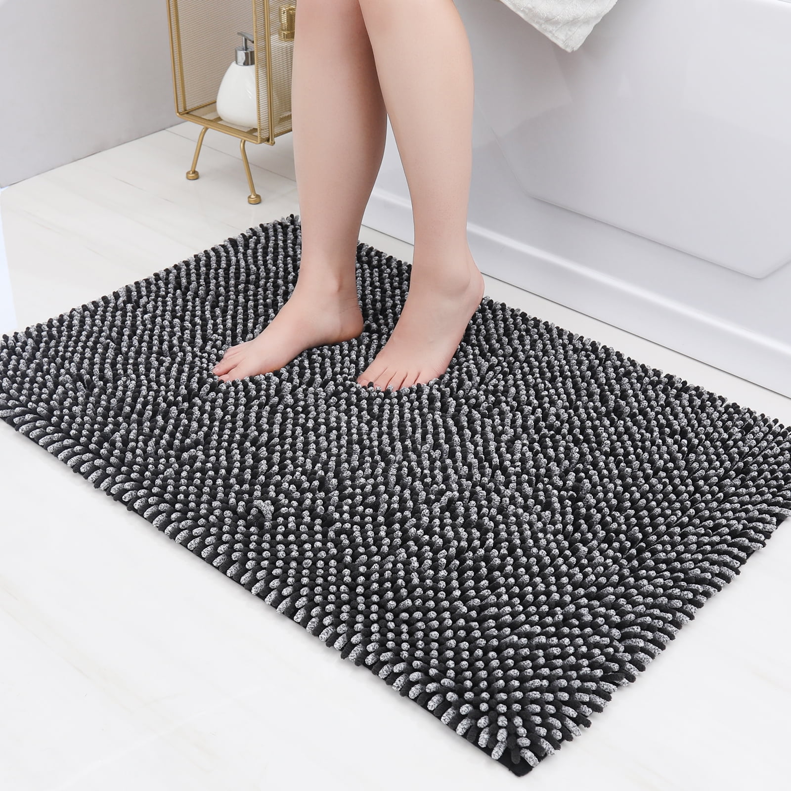COSY HOMEER Bathroom Rugs 24"x36", Chenille Bath Rugs Washable for ...
