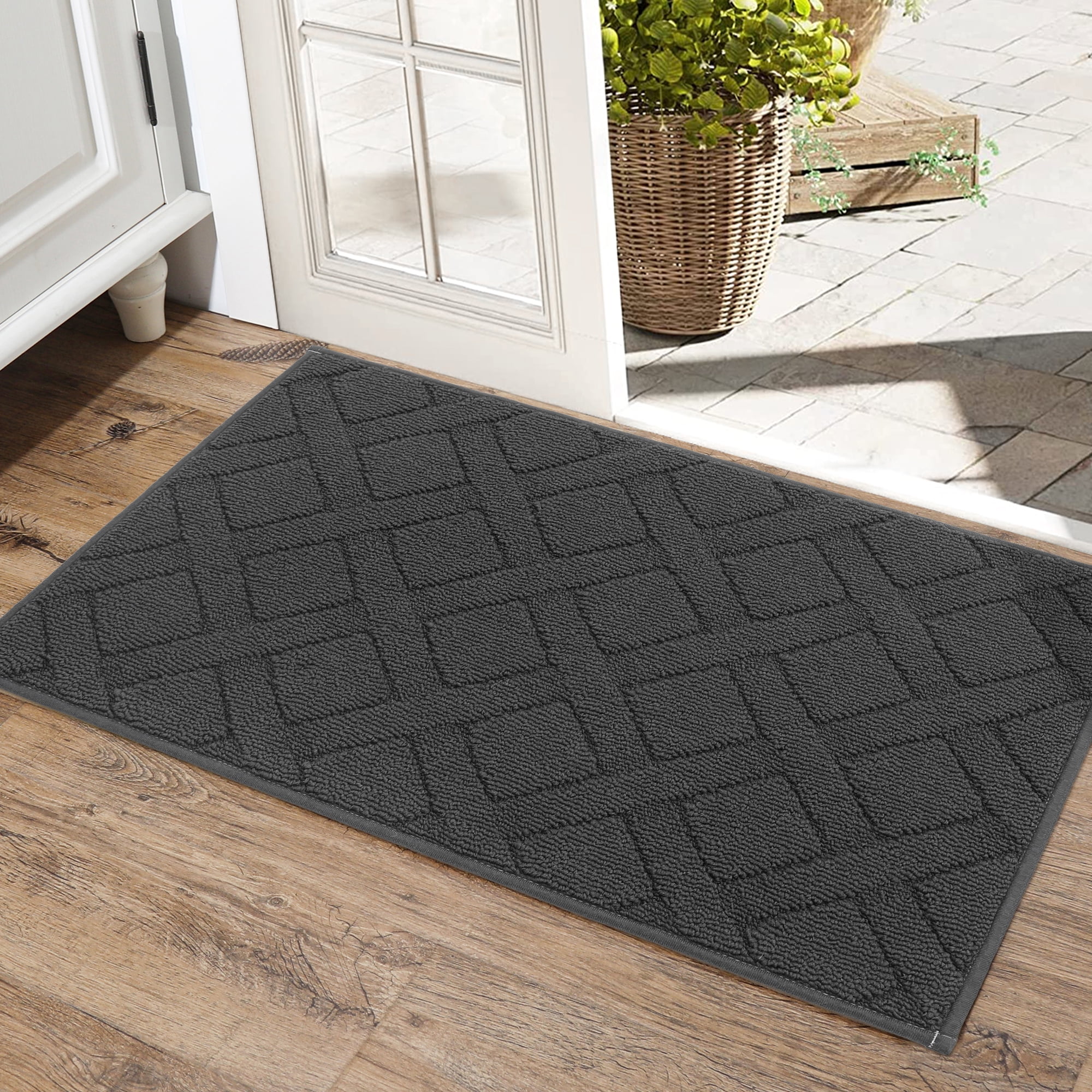 "COSY HOMEER 20""x32"" Non-Slip Indoor Doormat, Absorbent, Dirt ...
