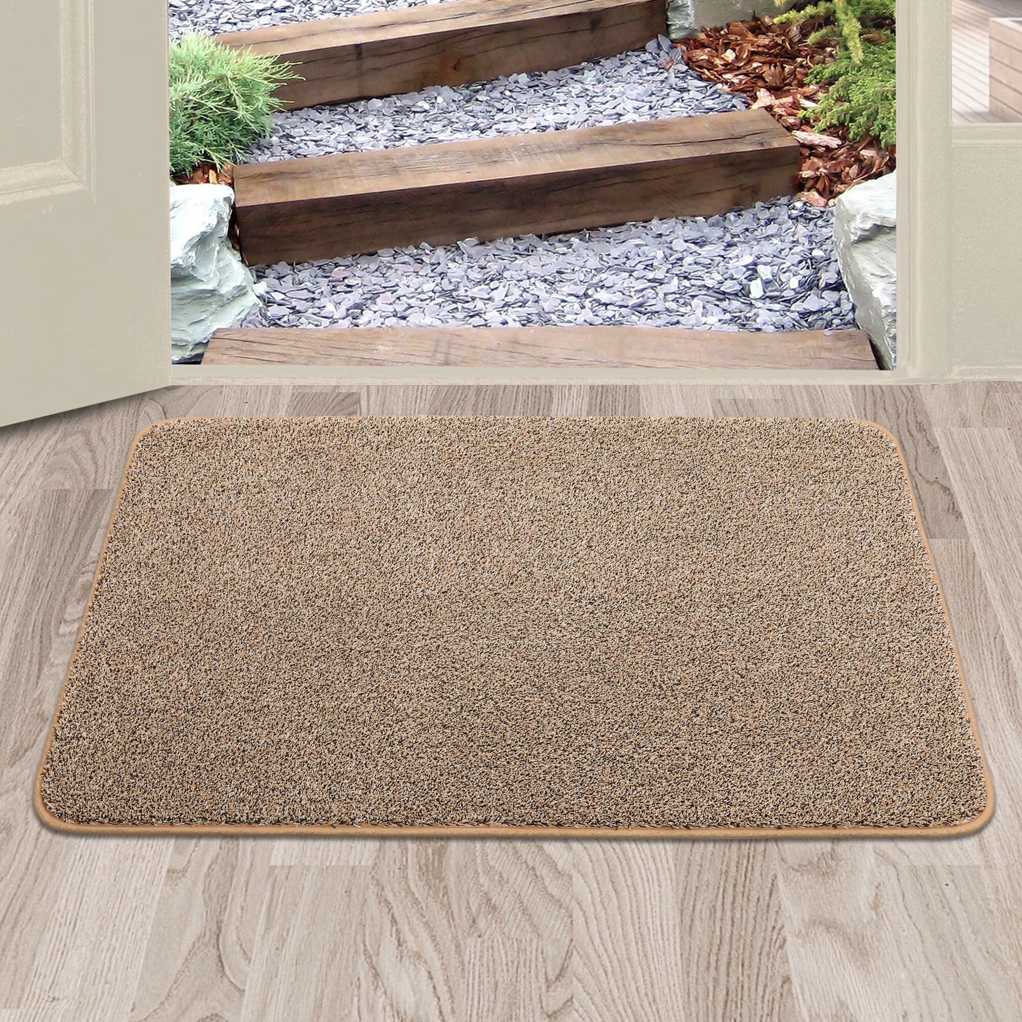 COSY HOMEER Doormat Indoor 20"x32", Soft and Absorbent Door Mat Non ...