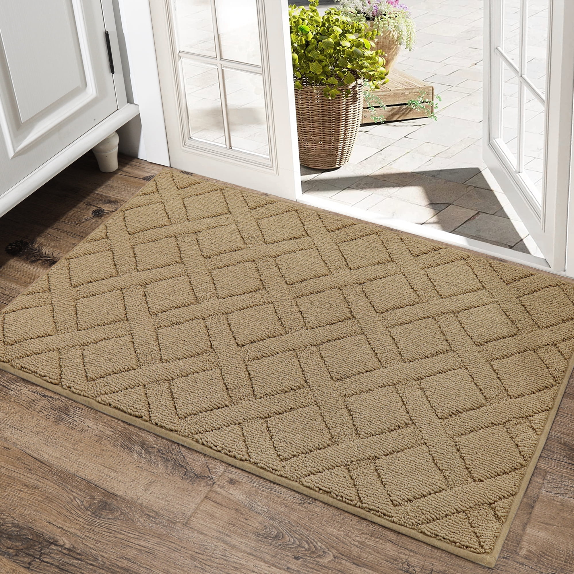 "COSY HOMEER 24""x36"" Water Absorbing Entryway Carpet, Non-Slip Indoor ...