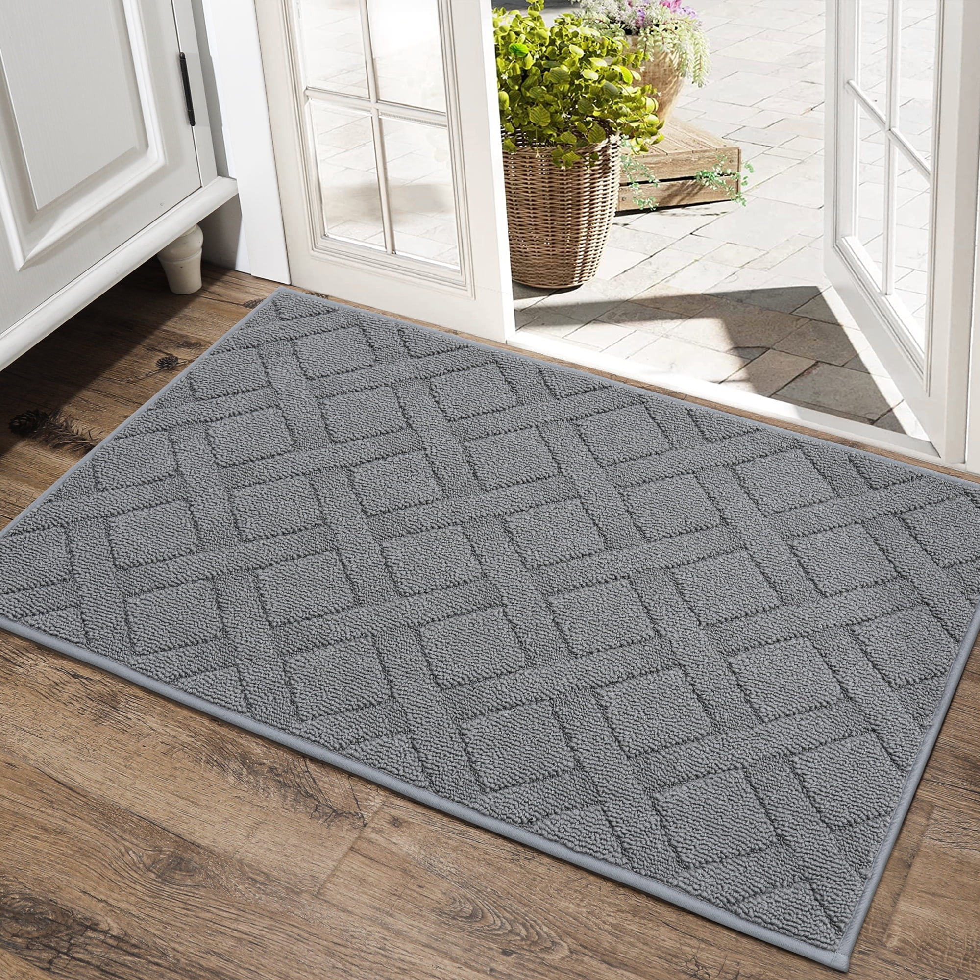 "COSY HOMEER 24""x36"" Non-Slip Indoor Doormat, Absorbent, Dirt ...