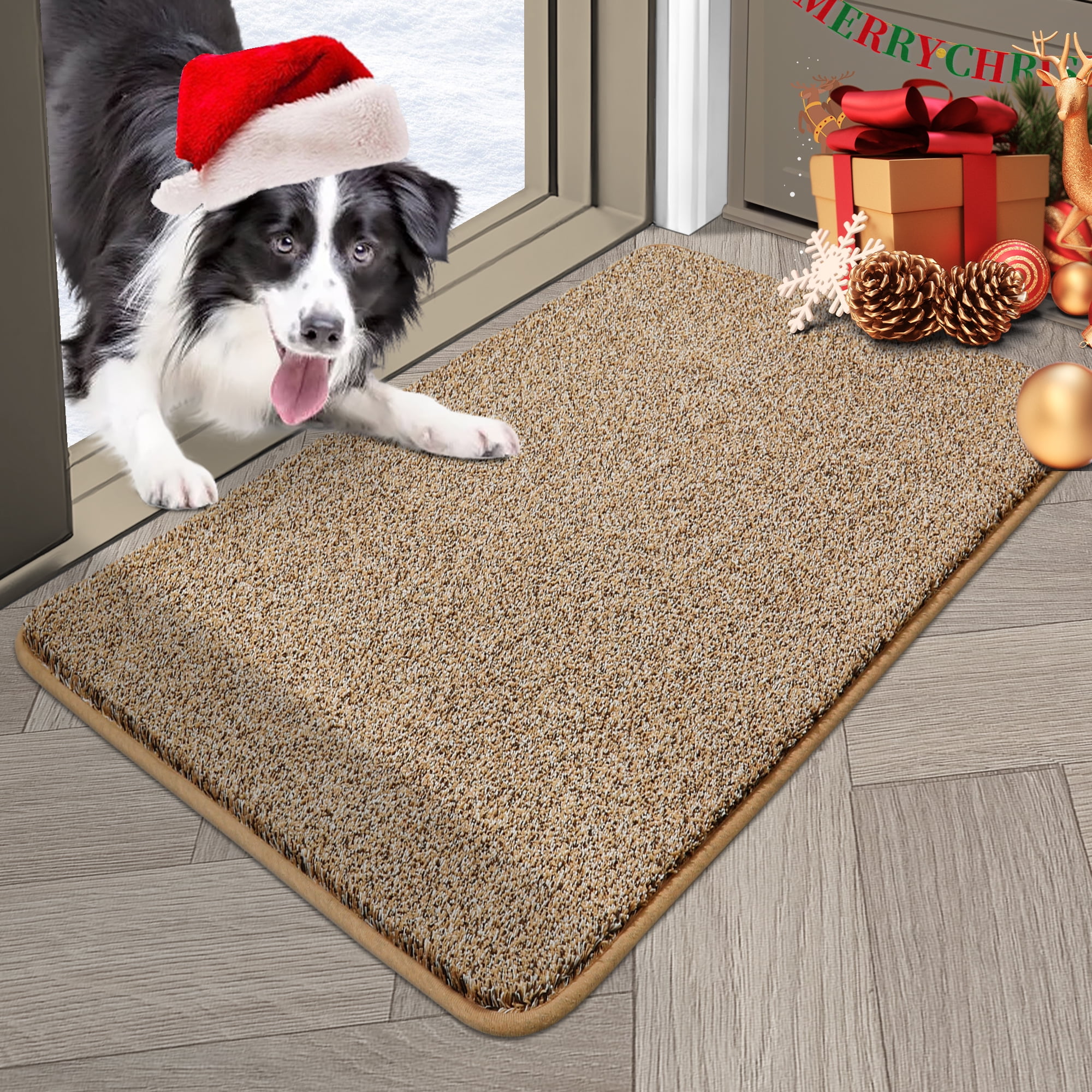 COSY HOMEER Doormat Indoor 24"x36", Soft and Absorbent Door Mat Non ...