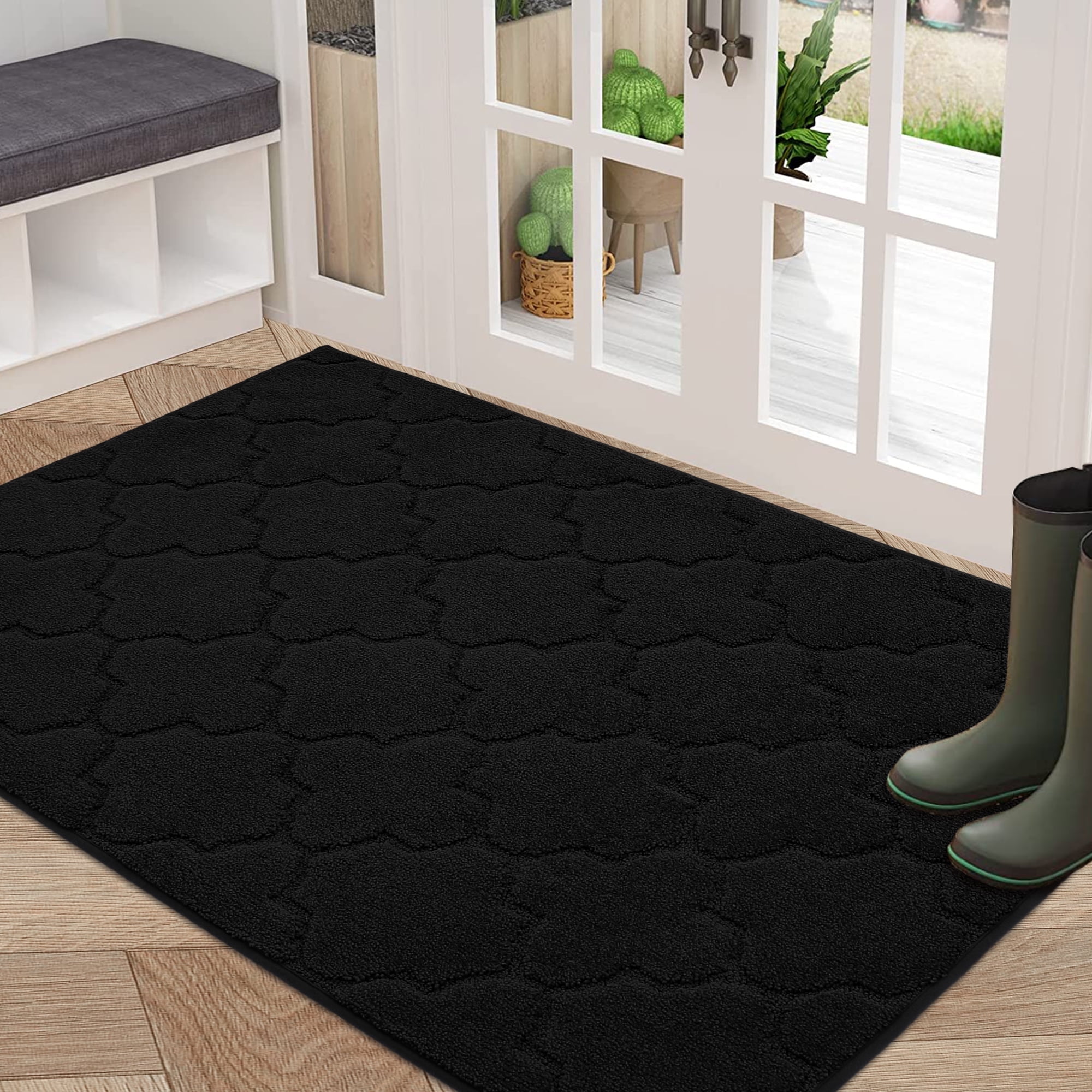 "COSY HOMEER 32""x48"" Indoor Home Entry Doormat, Non-Slip, Dirt ...