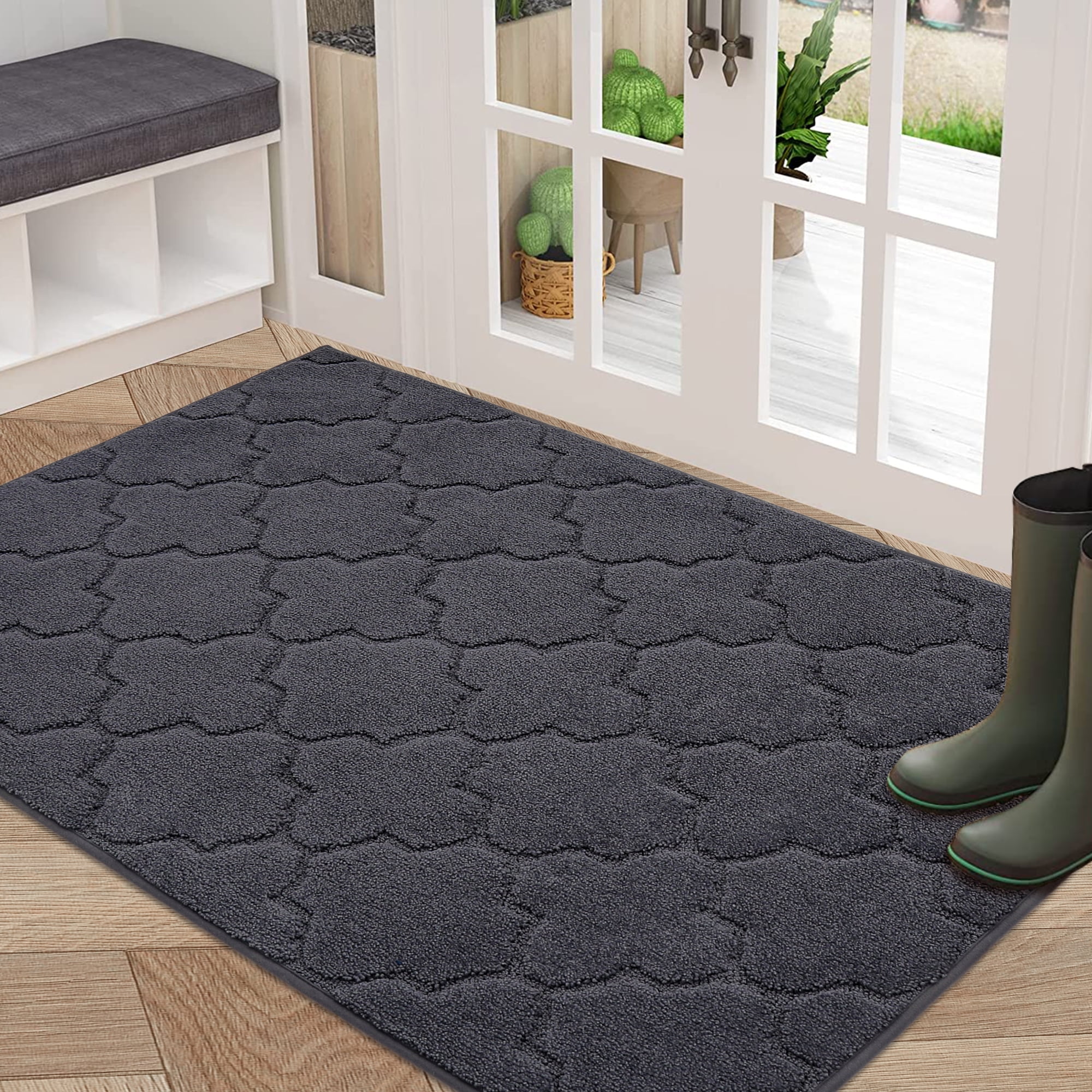 "COSY HOMEER 32""x48"" Indoor Doormat, Soft, Absorbent, Non-Slip, Dirt ...