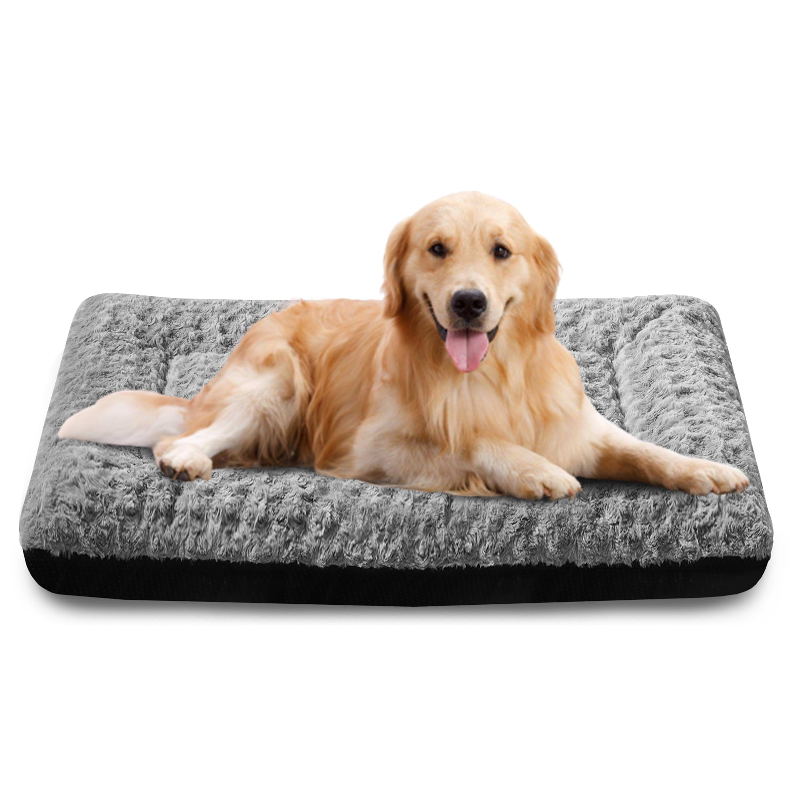 COSYJOY Deluxe Rose Plush Extra Large Dog Bed for Large Medium Dogs ...