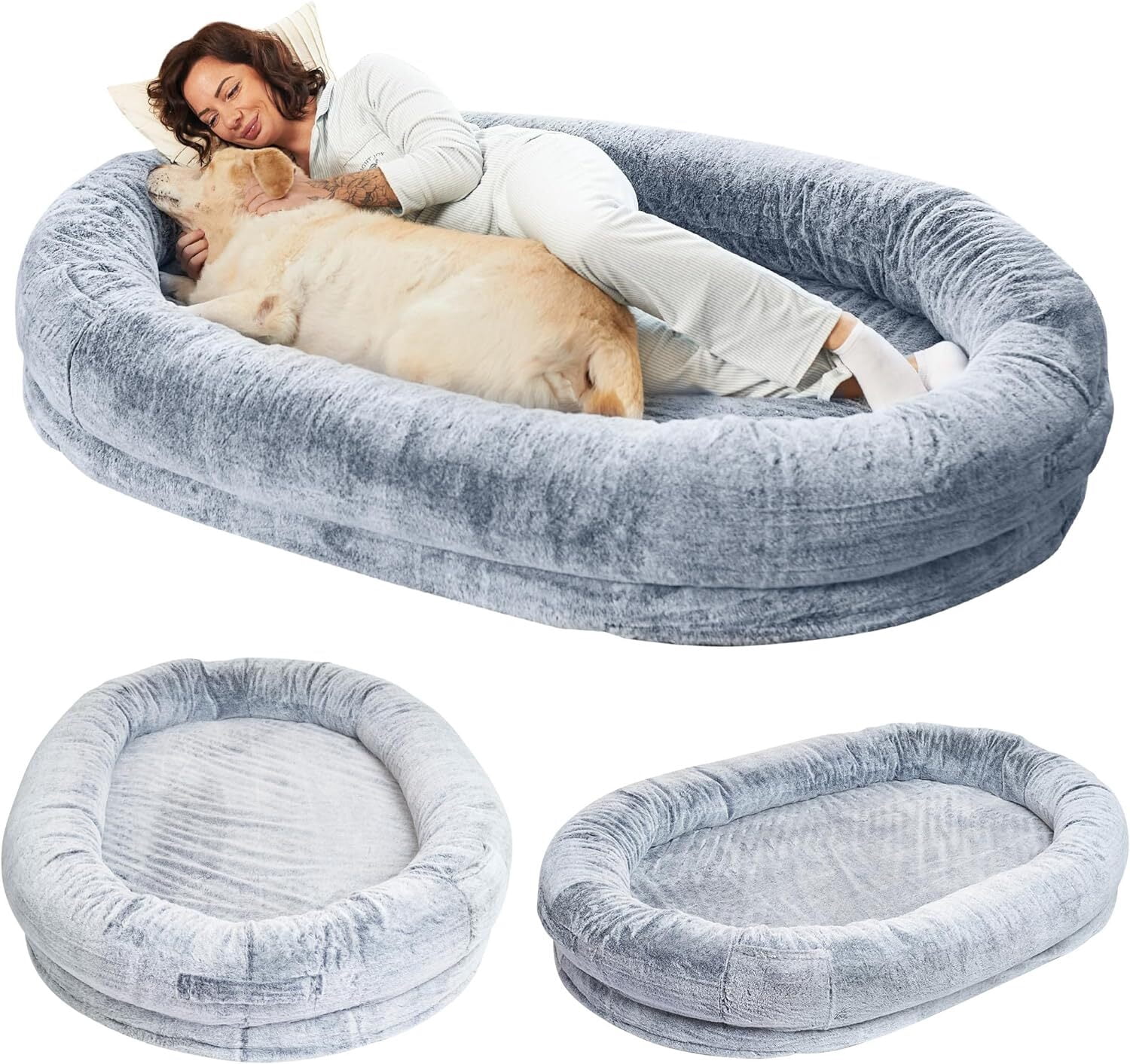 COSYJOY Human dog bed for adults, children and pets to rest and play ...