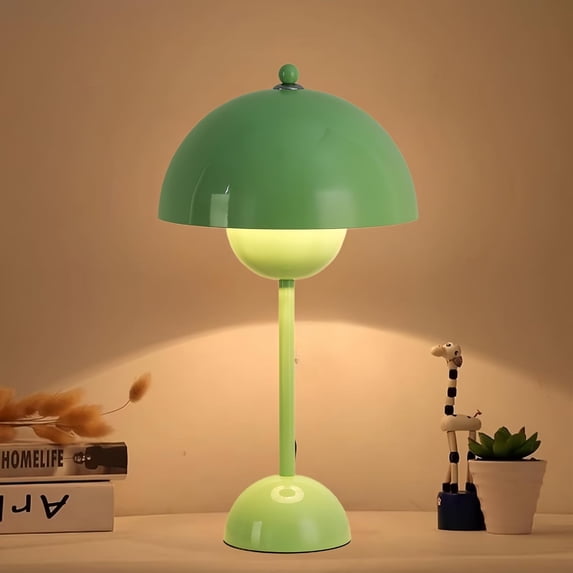 COSYLUX Modern Small Table Lamp for Bedroom, Cute Dome Shade Reflecting ...