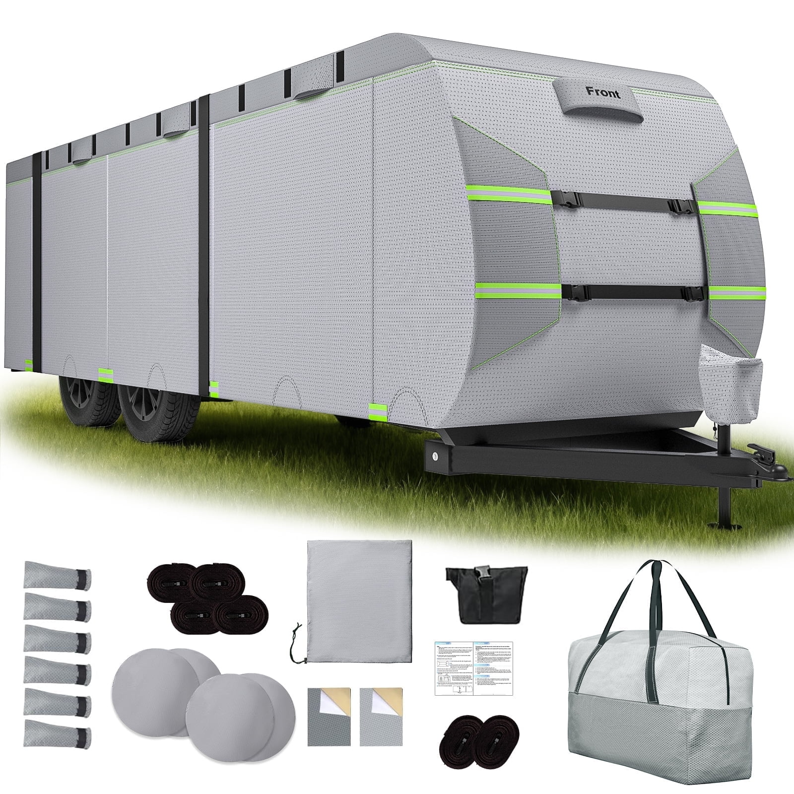 COSYUMI Travel Trailer RV Cover, Upgraded 7 Layers Waterproof 22-24FT ...