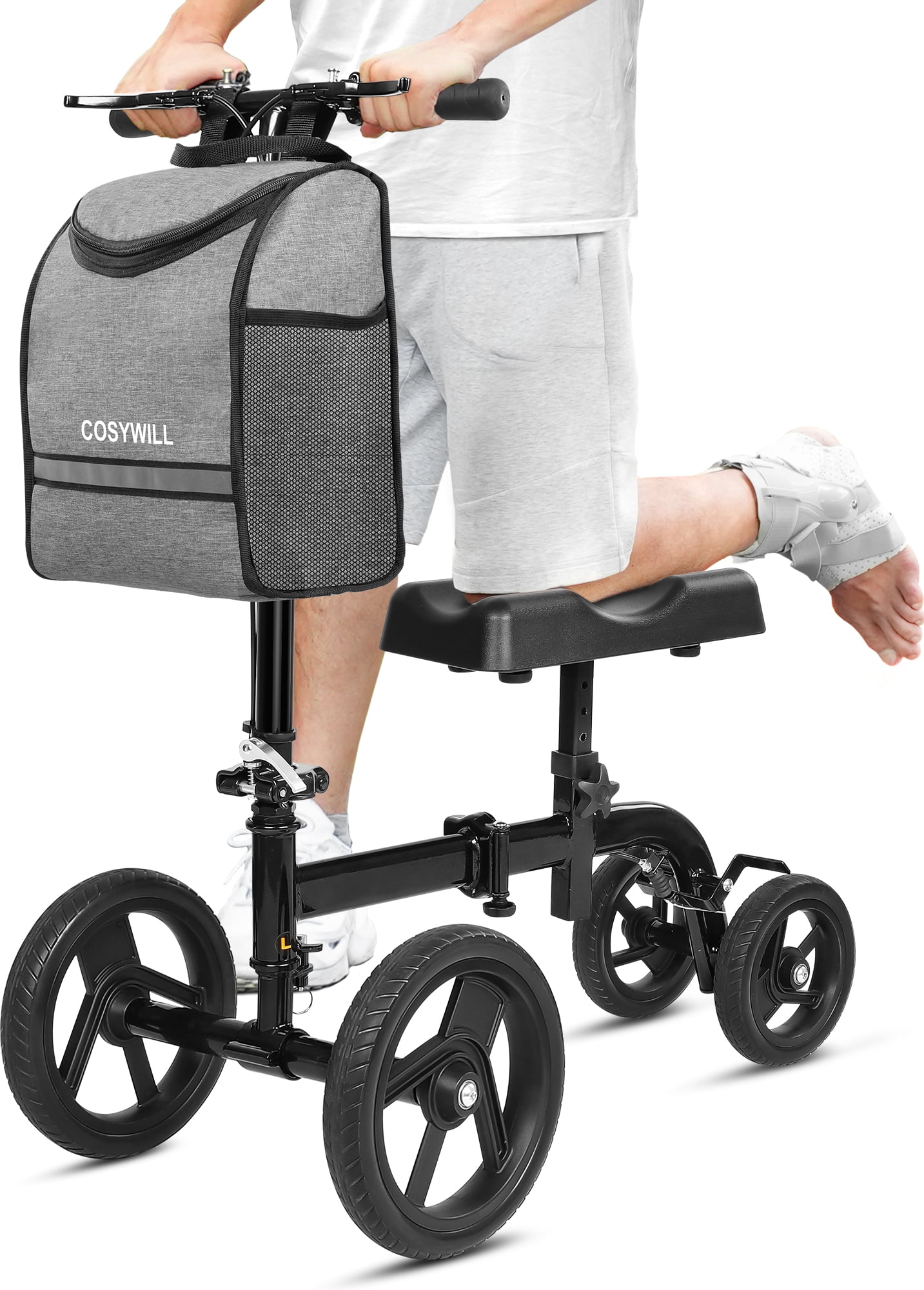 COSYWILL Steerable Knee Scooter,Knee Walker Scooter for Adults with 10 ...