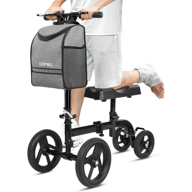 COSYWILL Steerable Knee Scooter,Knee Walker Scooter for Adults with 10 ...