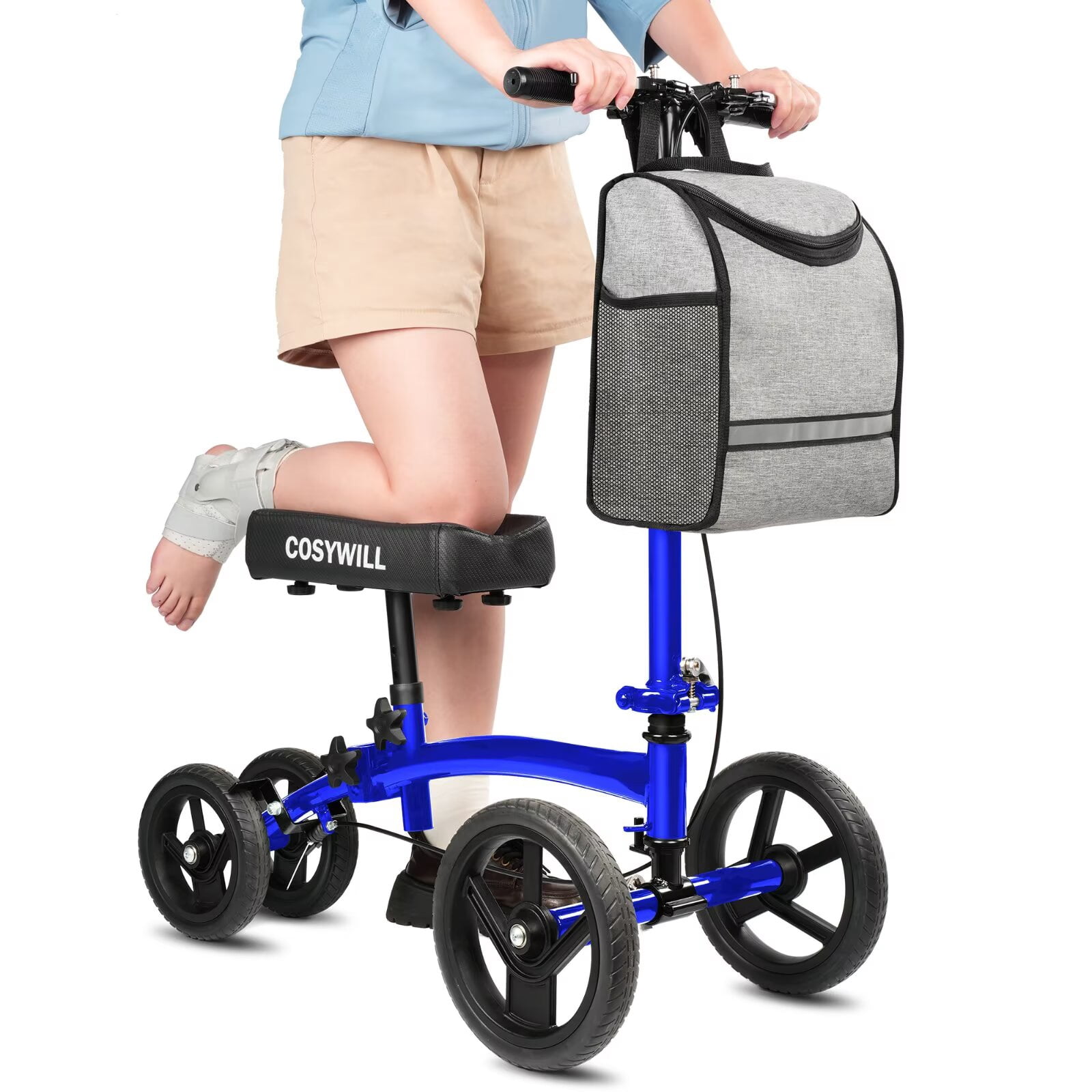 COSYWILL Knee Scooter,Steerable Knee Walker for Foot Injuries Adult ...