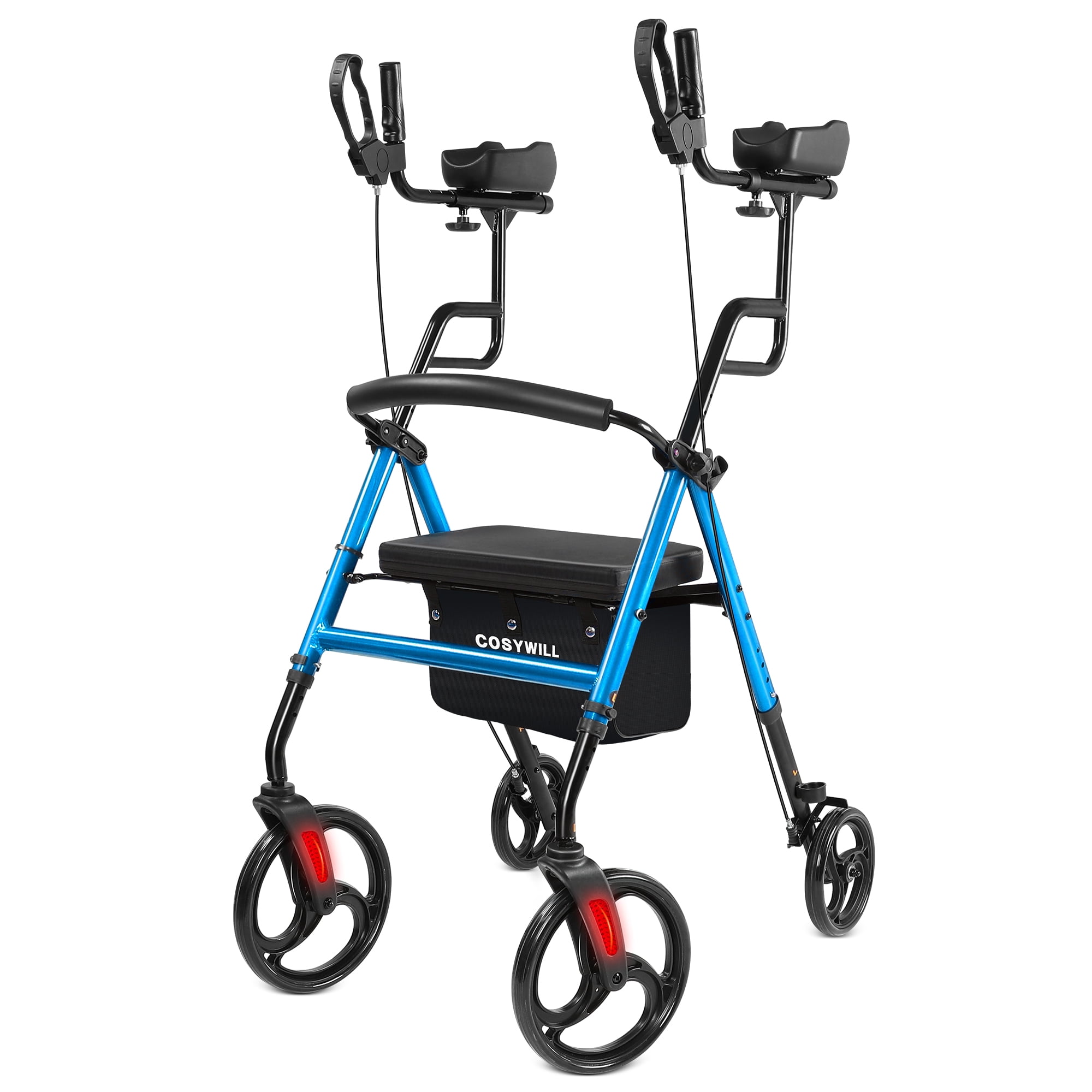 COSYWILL Upright Rollator Walker,Stand Up Walkers for Seniors and ...