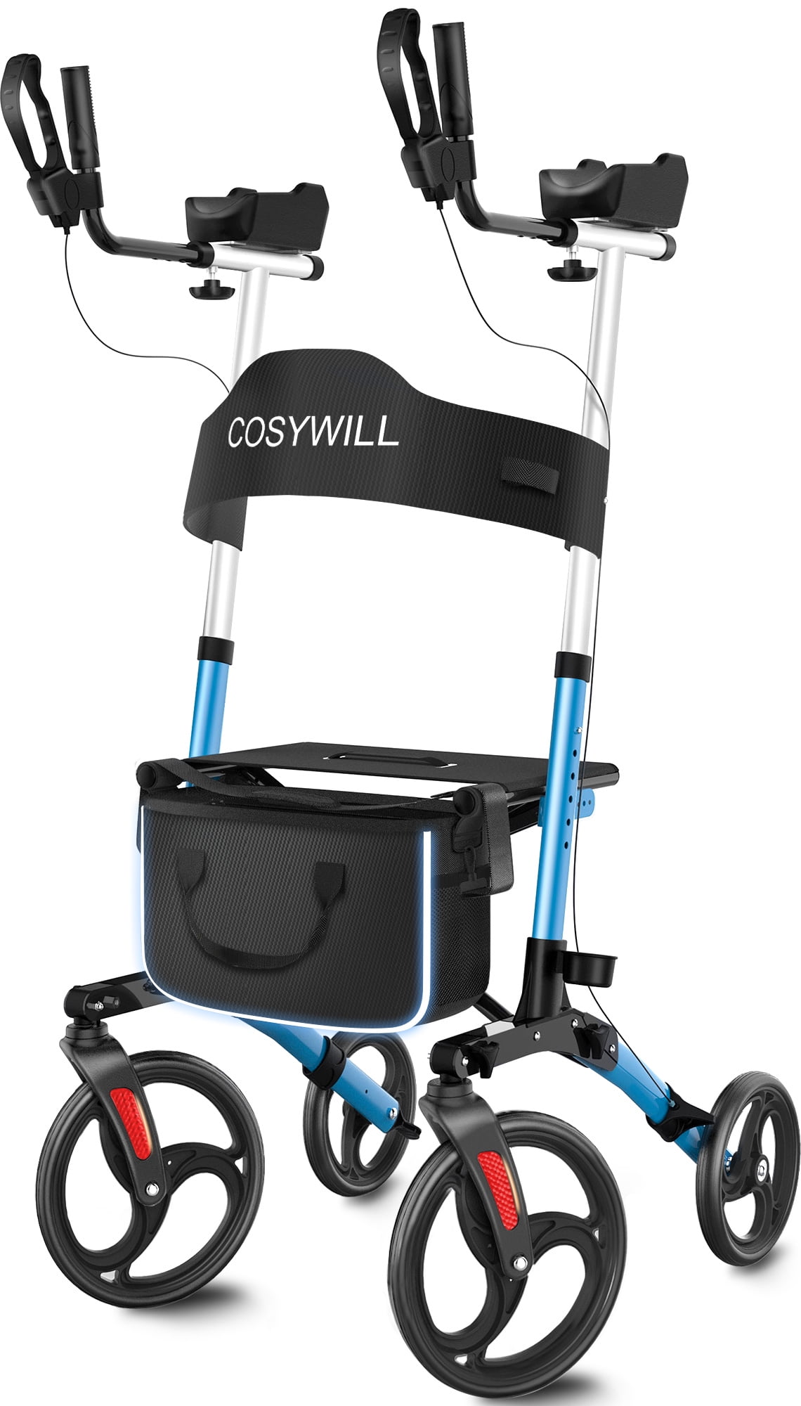 COSYWILL Upright Rollator Walker,Stand Up Walkers for Seniors and ...