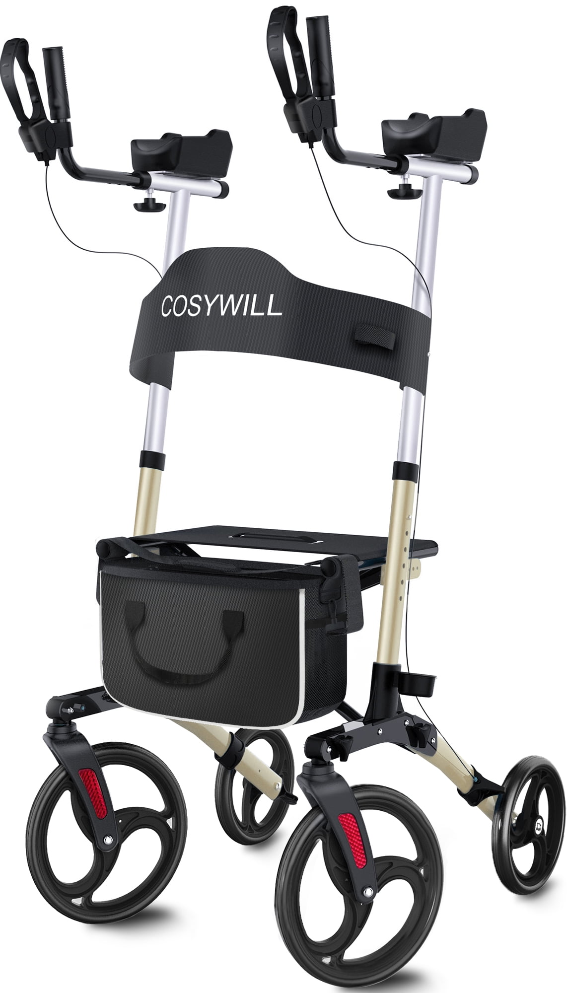 COSYWILL Upright Rollator Walker,Stand Up Walkers for Seniors and ...