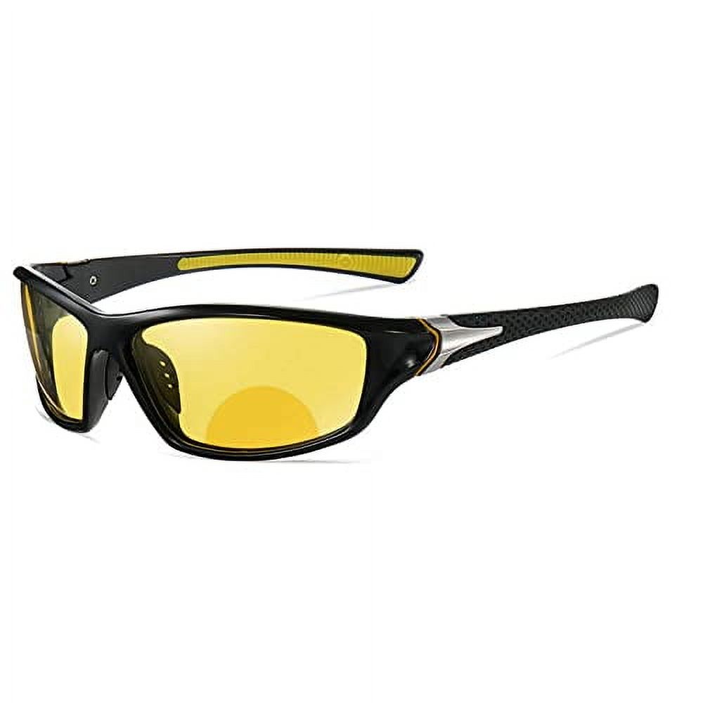 COTIA Night Driving Safety Sunglasses with Bifocal Reading Yellow Lens ...