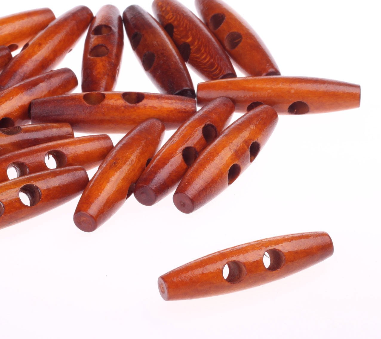 COTOWIN 20pcs Paint Wood Toggle Buttons Sewing Craft DIY Accessory,2 x ...