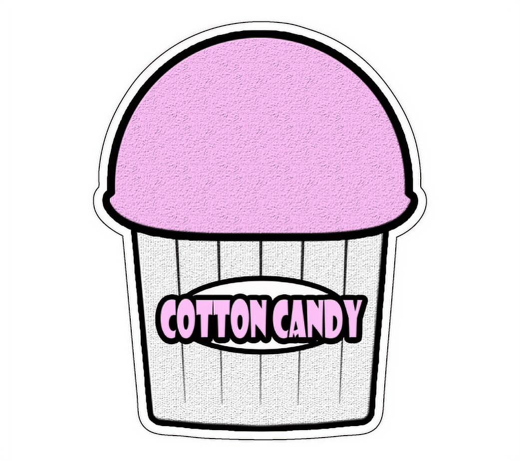 COTTON CANDY FLAVOR Italian Ice Decal shaved ice cart - Walmart.com