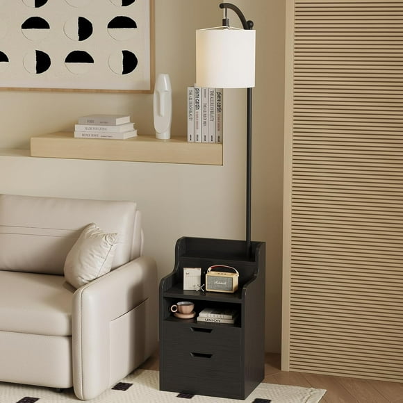 Side Table Lamp Combo
