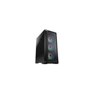 DIYPC Dragon-R-4LED Black USB3.0 Steel /Tempered Glass ATX Mid Tower ...