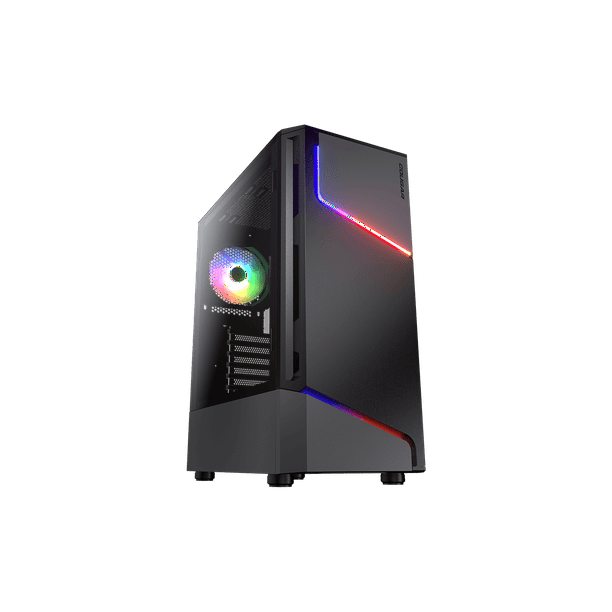 COUGAR MX360 RGB, Dual Blades of Lightning ARGB Mid Tower Gaming Case ...