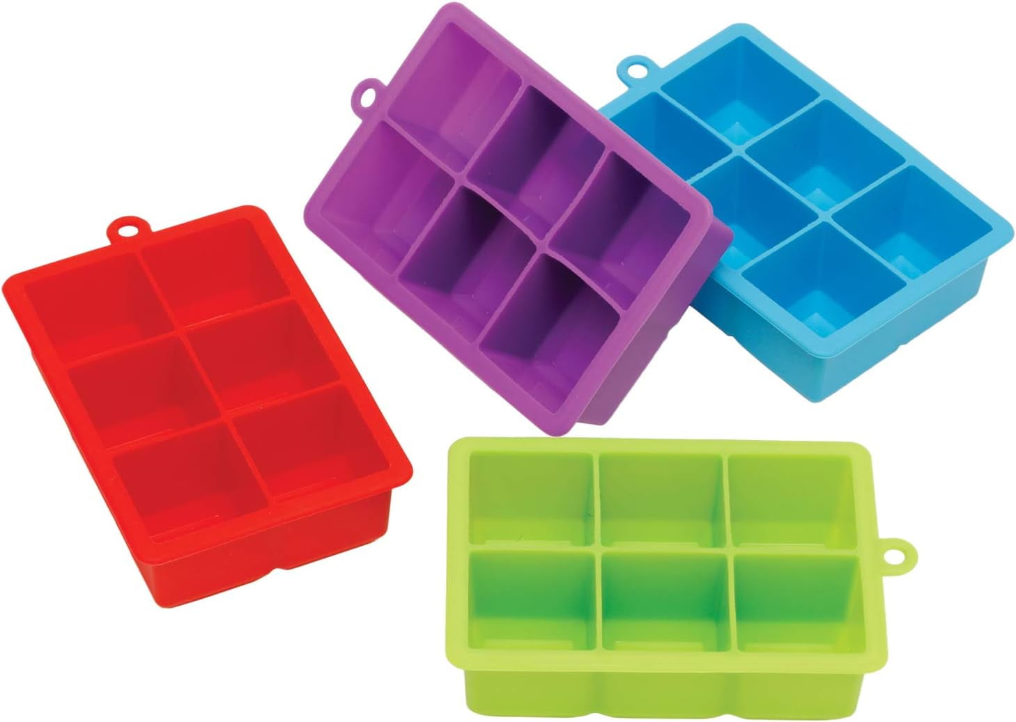 COUNT) SILICONE TRAYS CUBE)-EASY RELEASE ICE TRAY WITH GREAT ...