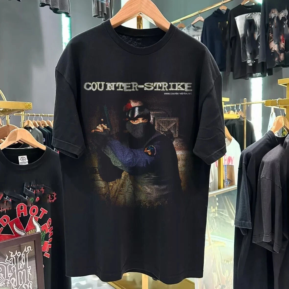 COUNTERSTRIKE 1.6 1999 PROMO VINTAGE BLACK T-SHIRT For Men Women S-5XL ...