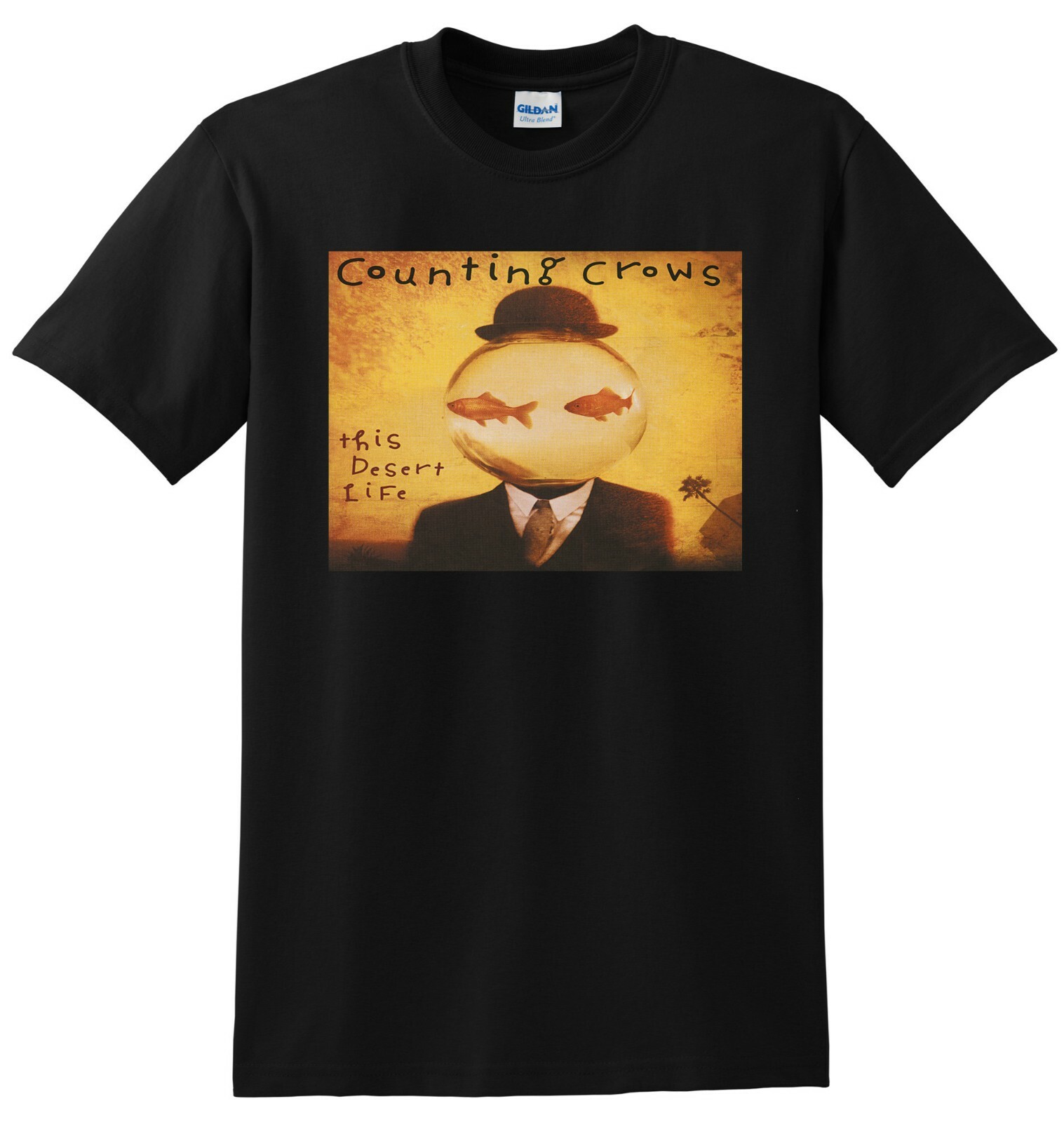 COUNTING CROWS T SHIRT this desert life vinyl cd cover SMALL MEDIUM ...