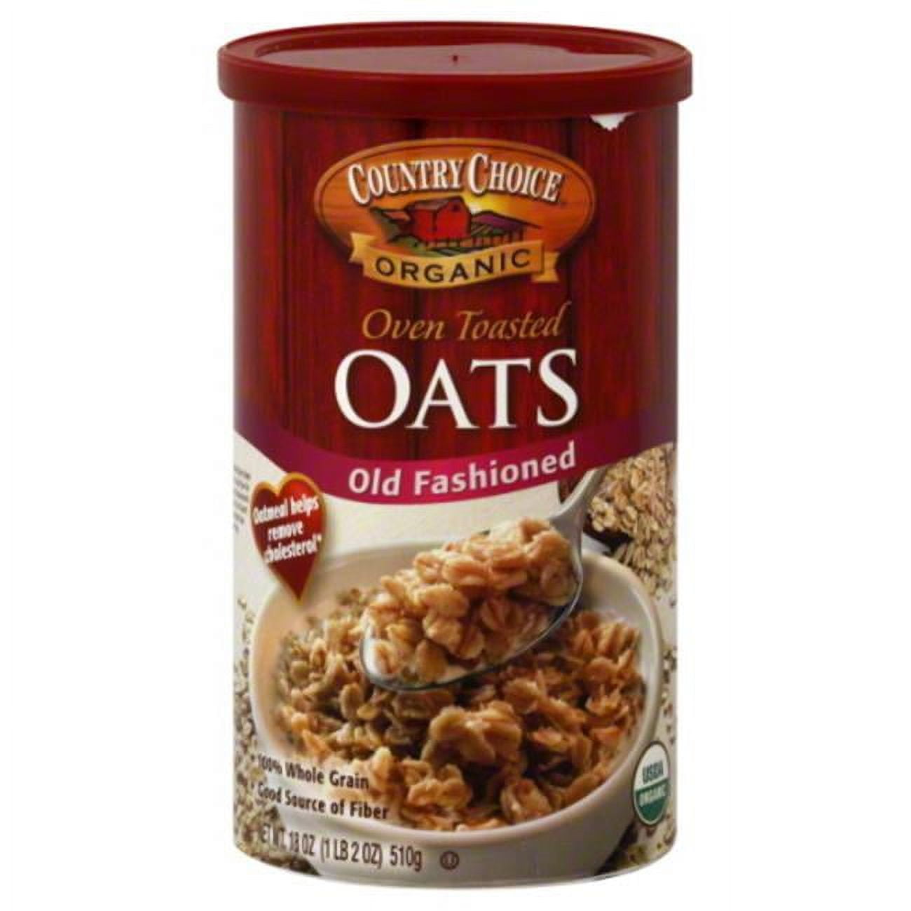 COUNTRY CHOICE OATMEAL OLD FASHIONED ORG-18 OZ -Pack of 6 - Walmart.com