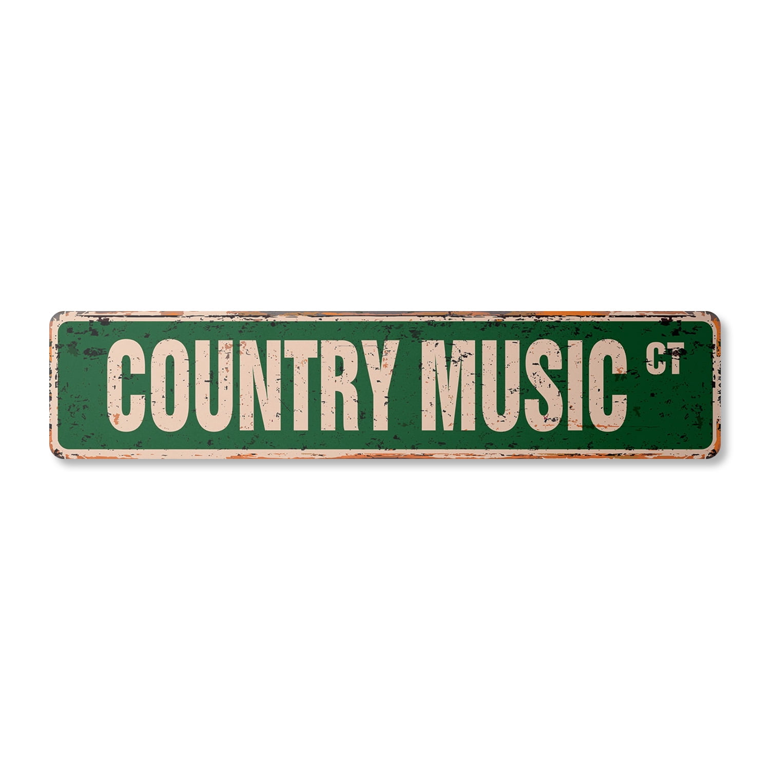 COUNTRY MUSIC Vintage Aluminum Street Sign hillybilly music country ...