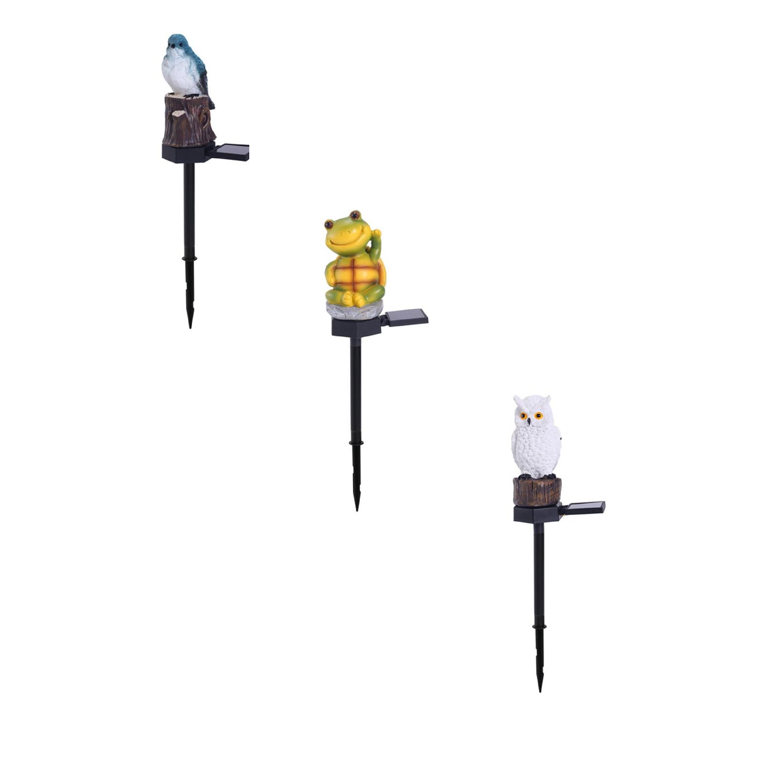 COURAGEDG Cute Animal Solar Ground Insert Light Outdoor Resin Solar ...