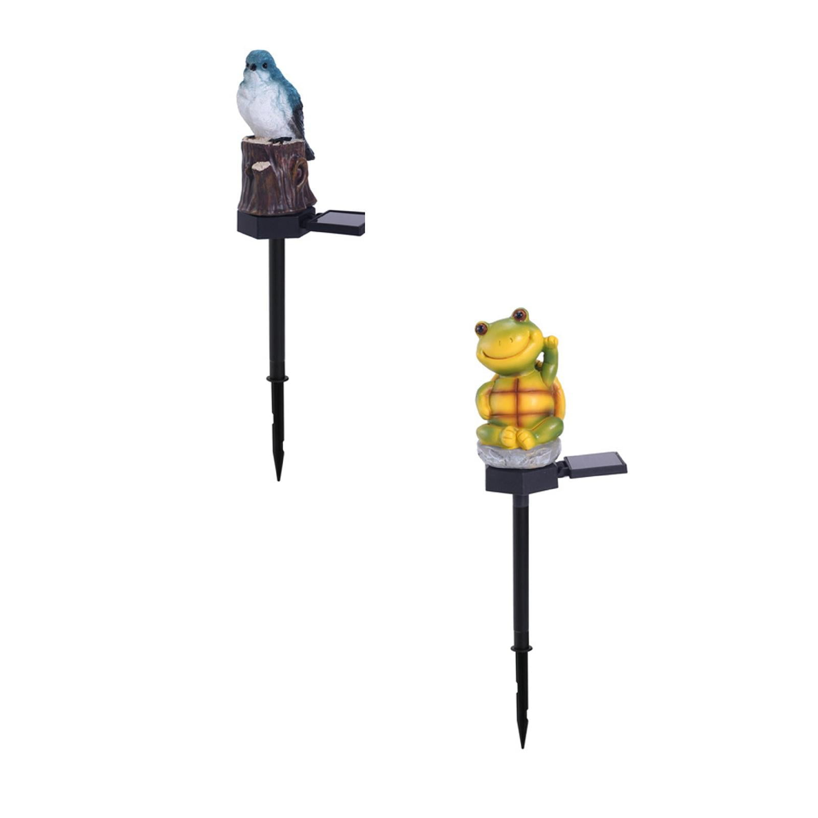 COURAGEDG Cute Animal Solar Ground Insert Light Outdoor Resin Solar ...