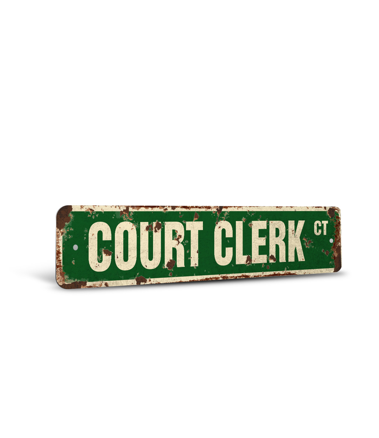 COURT CLERK Vintage Style Rustic Street Sign – Justice Judge Jury ...