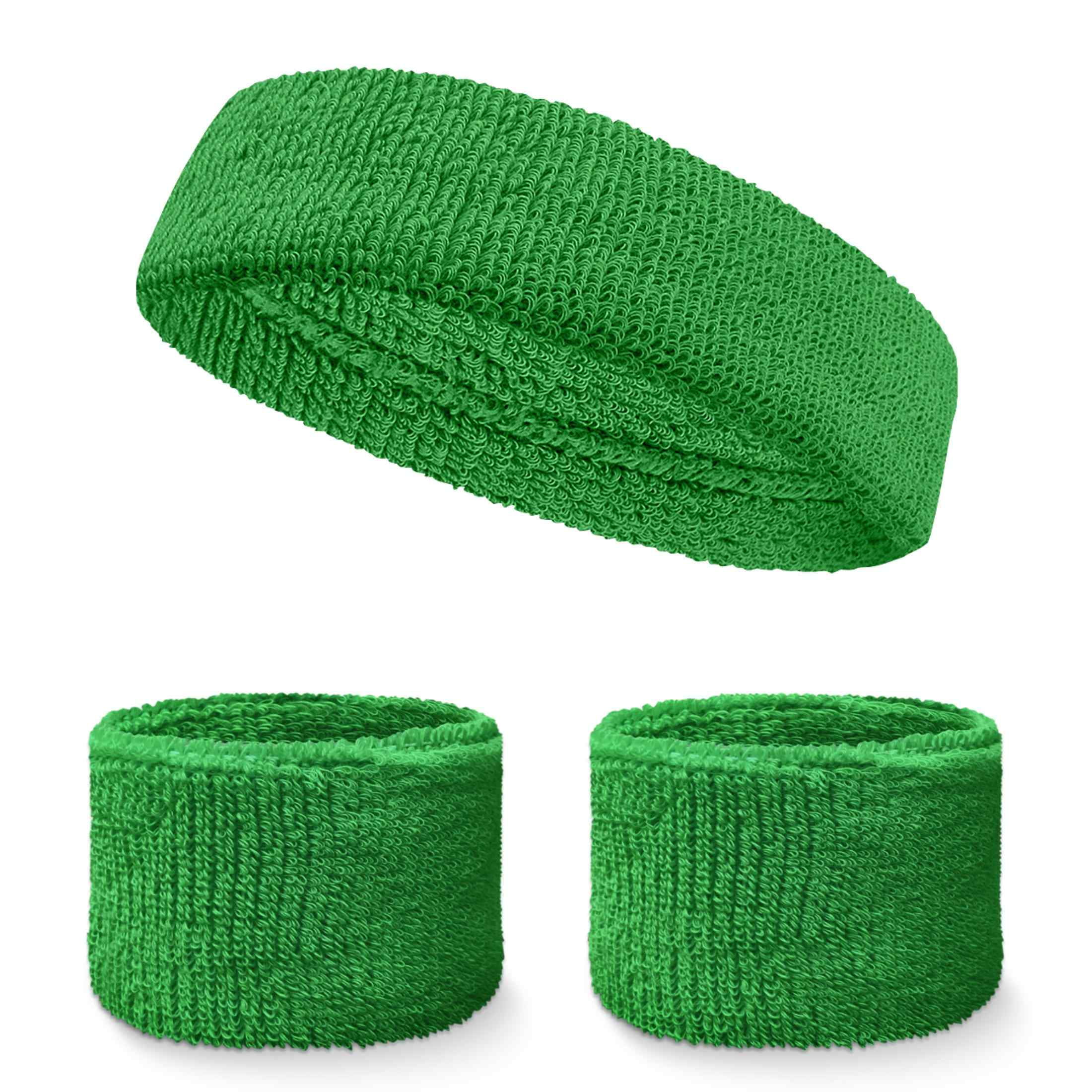 COUVER Athletic Sports Sweatbands Set (Headband & 2pcs Wristbands ...