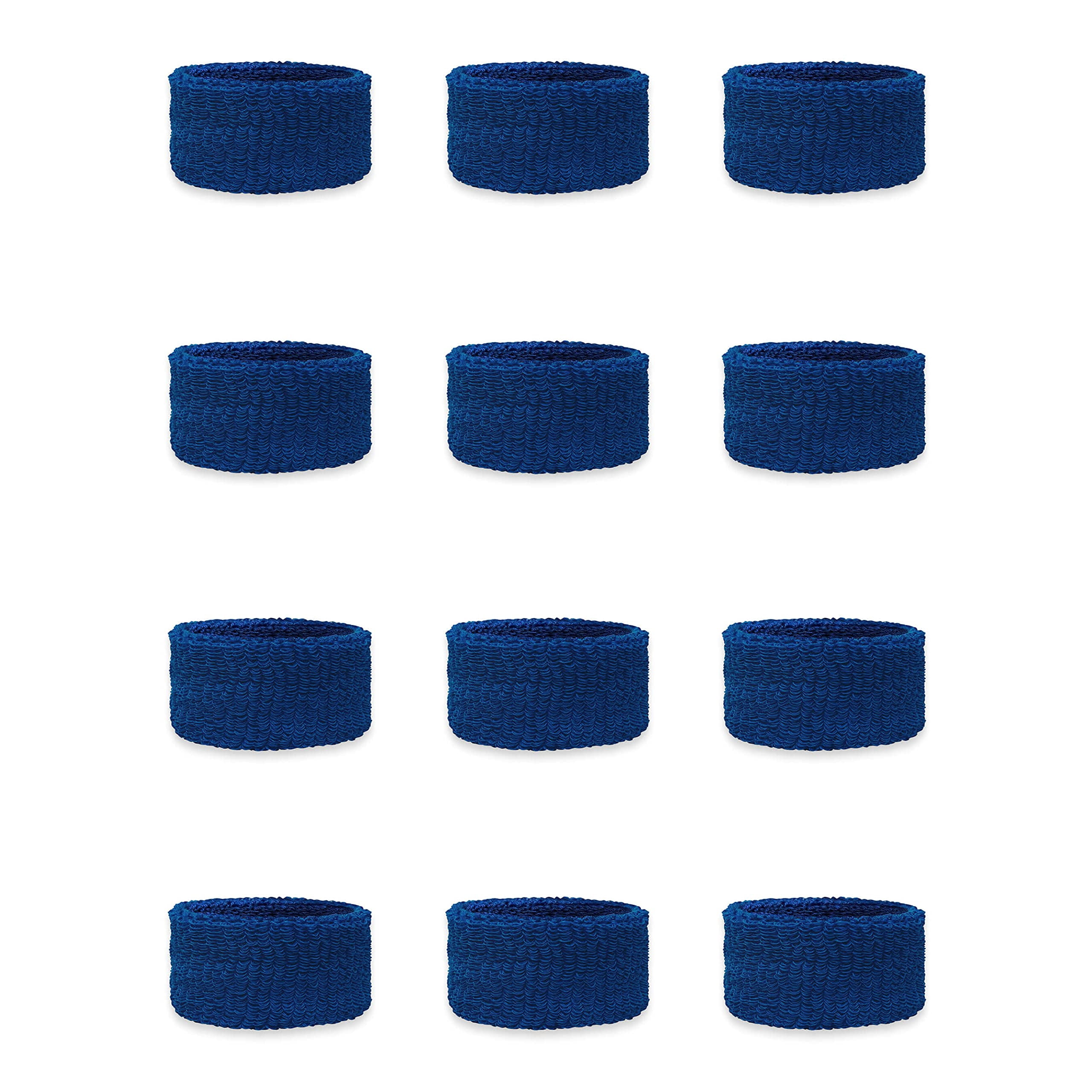 COUVER Kids Children Solid/Plain Cotton Terry Cloth Wristband, Royal ...