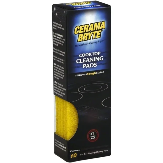 COVA -Cerama Bryte Glass-Ceramic Cooktop Cleaning Pads For Stubborn ...