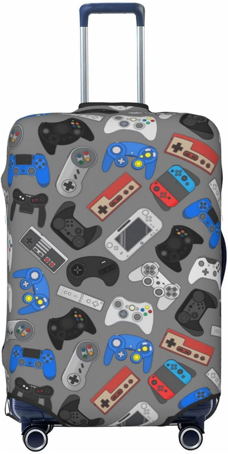 ONLY COVER, NOT INCLUDING THE SUITCASE Travel Luggage Cover Video Game ...
