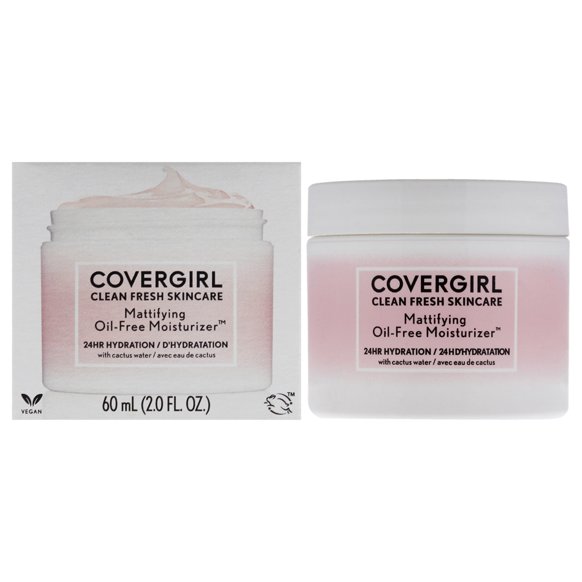 COVERGIRL Clean Fresh Skincare Mattifying Oil-Free Moisturizer, 2.0 fo ...