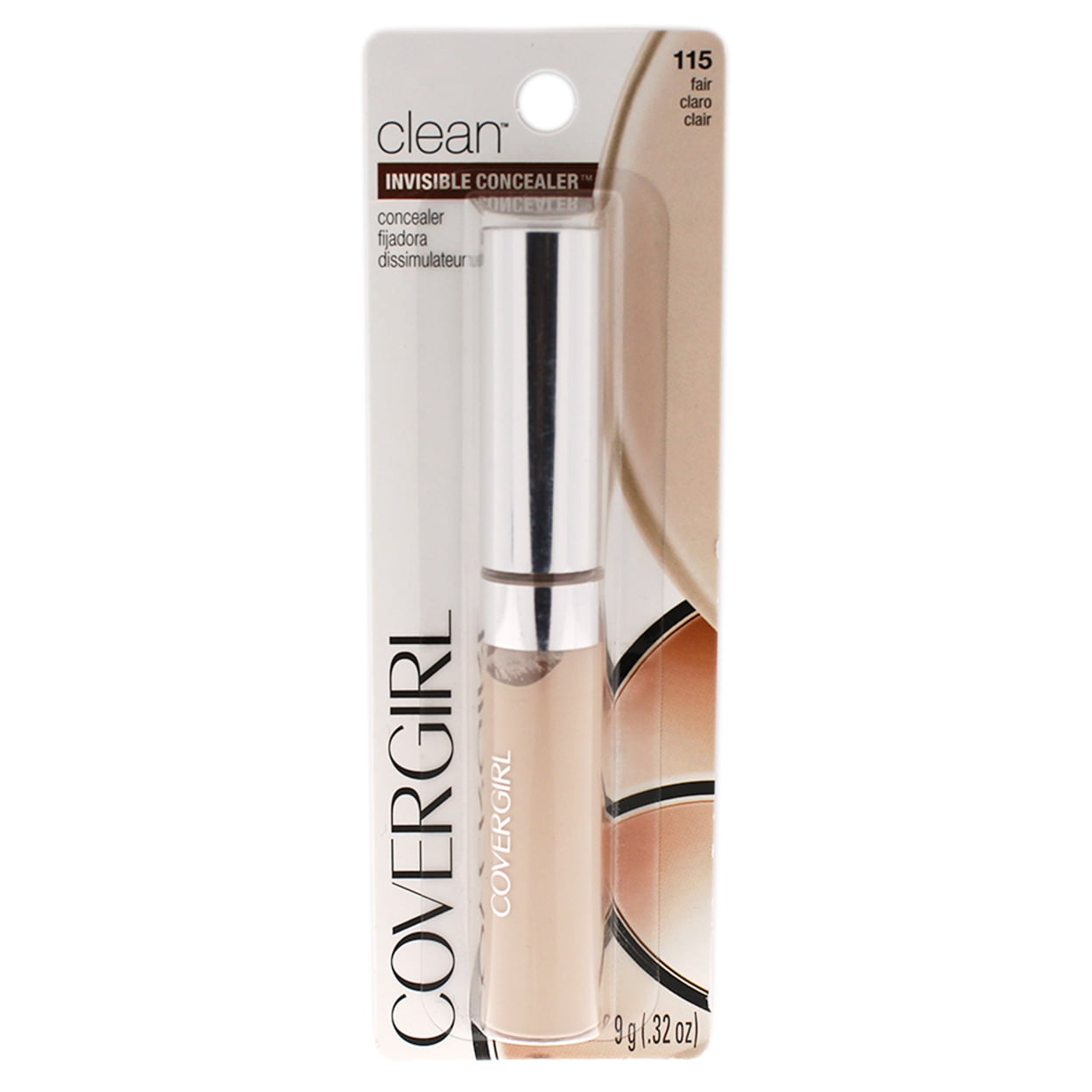 COVERGIRL Clean Invisible Lightweight Concealer Fair 115, Blemish ...