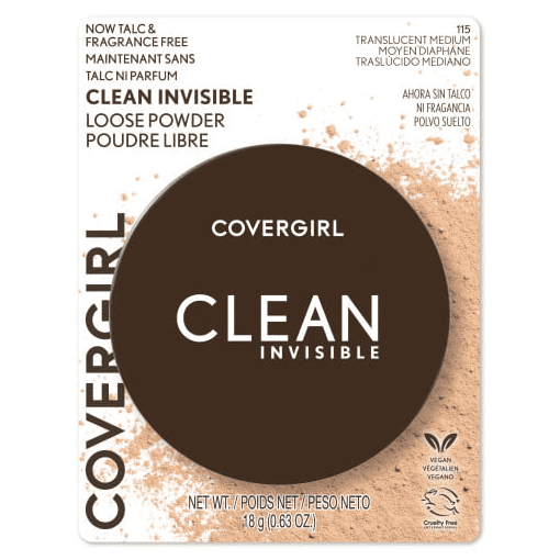 COVERGIRL Clean Invisible Loose Powder, Light Face Setting, Translucent ...