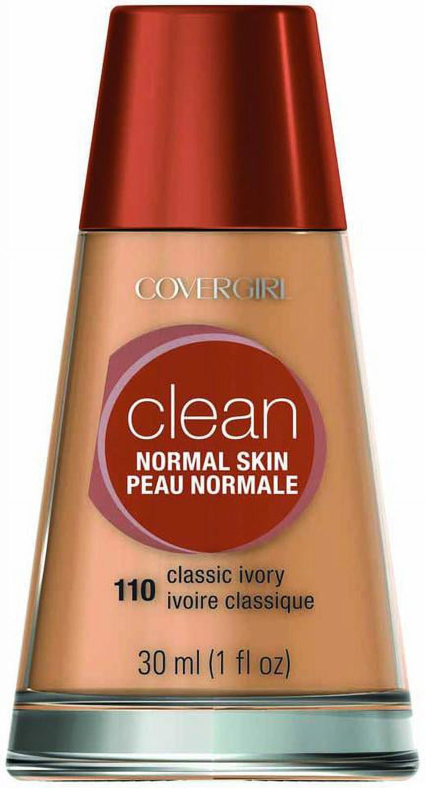 COVERGIRL Clean Liquid Makeup - Classic Ivory (110), 1 oz (Pack of 48 ...