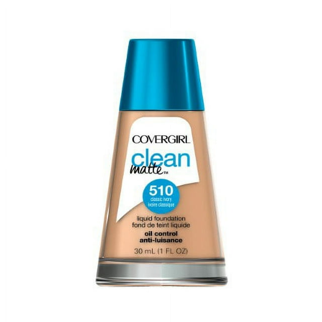 COVERGIRL Clean Matte Liquid Foundation 510 Classic Ivory 1 Oz (Pack of ...