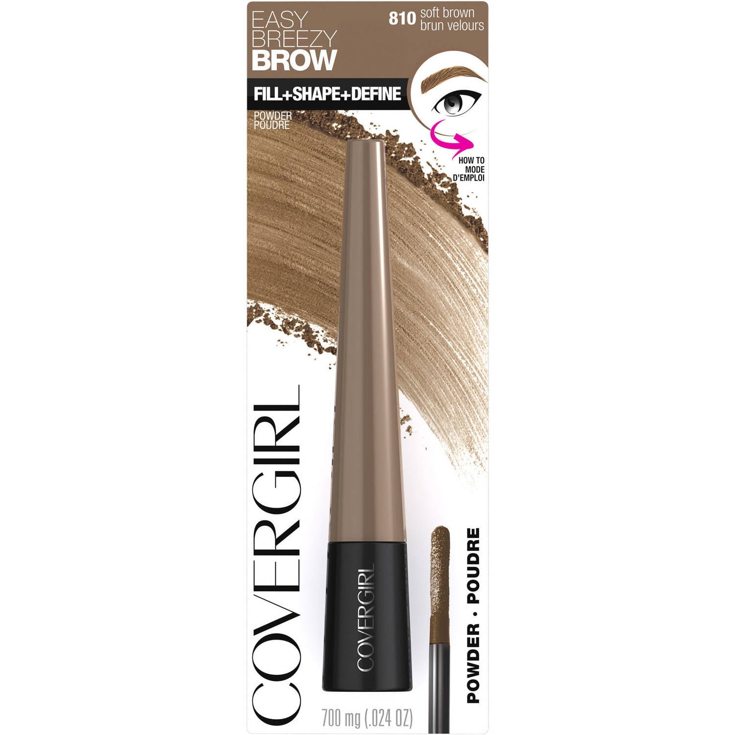 COVERGIRL Easy Breezy Brow Fill + Shape + Define Powder Eyebrow Makeup ...