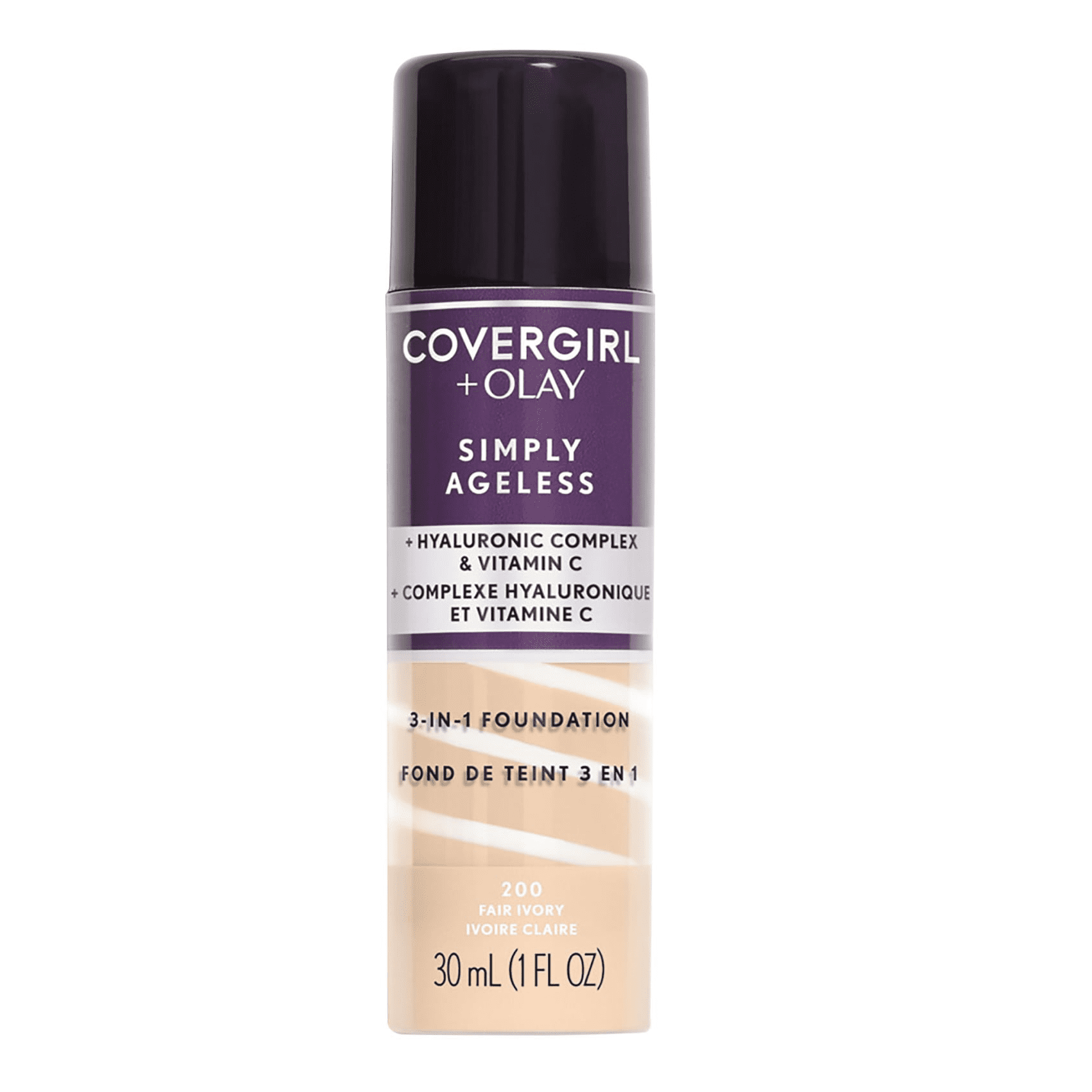 Covergirl & Olay Simply Ageless 3-in-1 Liquid Foundation, 200 Fair ...