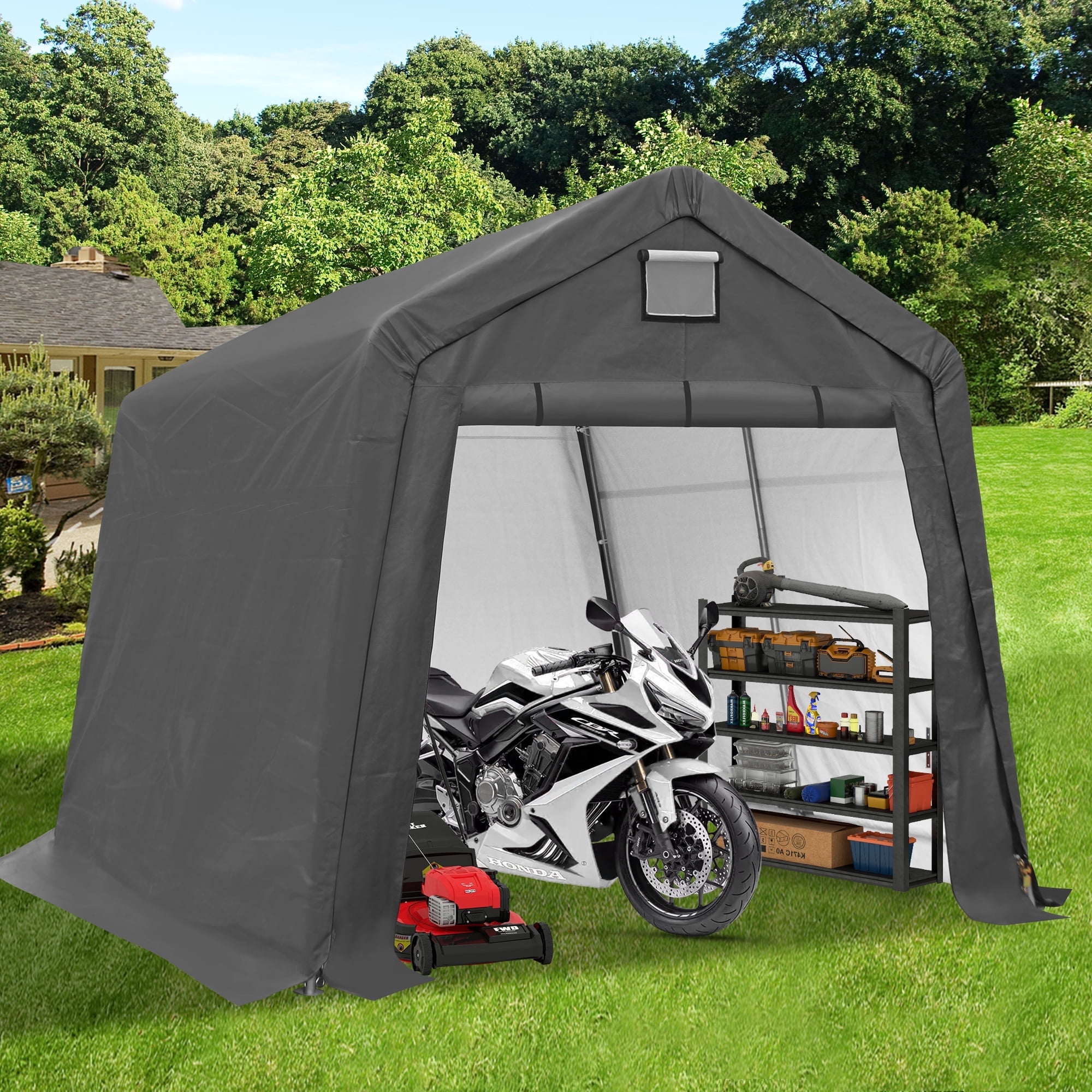 COVERONICS 10'x10' Outdoor Backyard Storage Shelter - Heavy Duty Tent ...