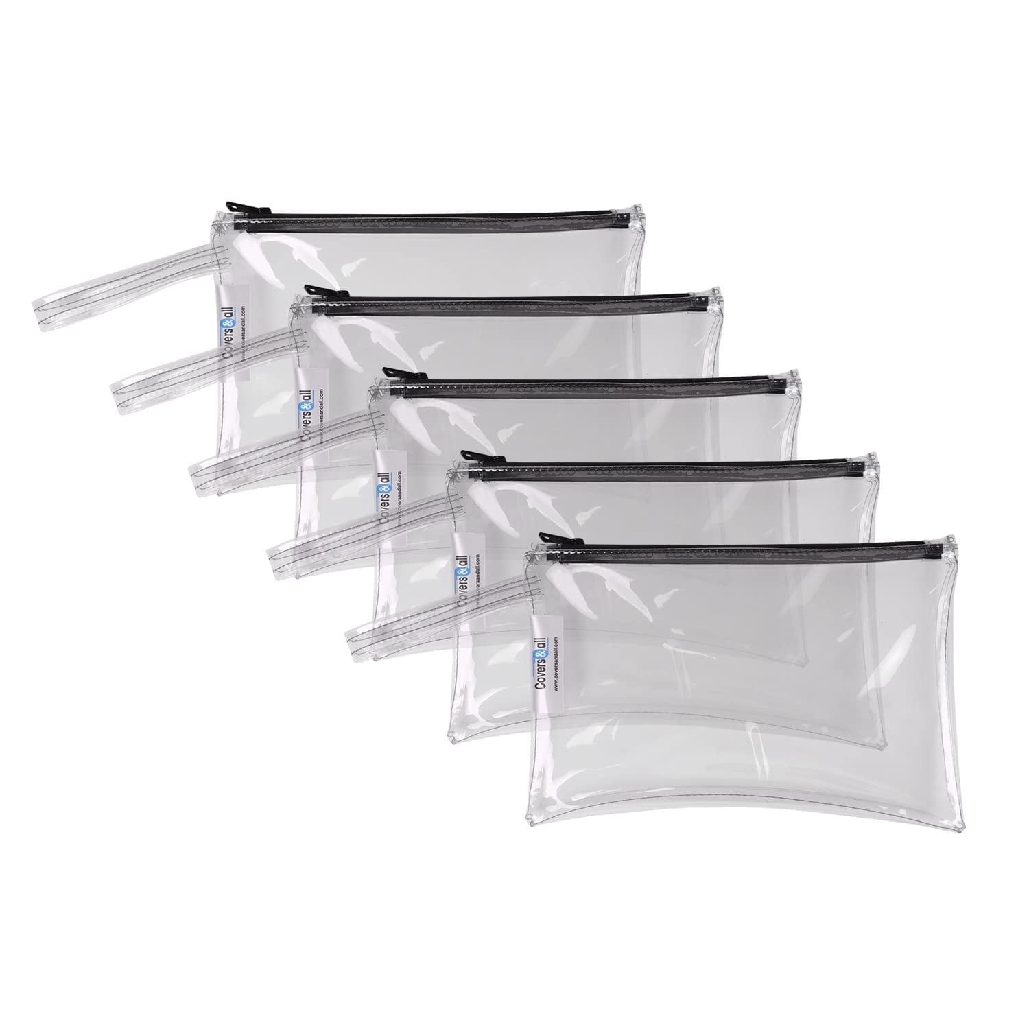 Clear Vinyl Zippered Tool Bag, Heavy-Duty Waterproof Organizer Pouch ...