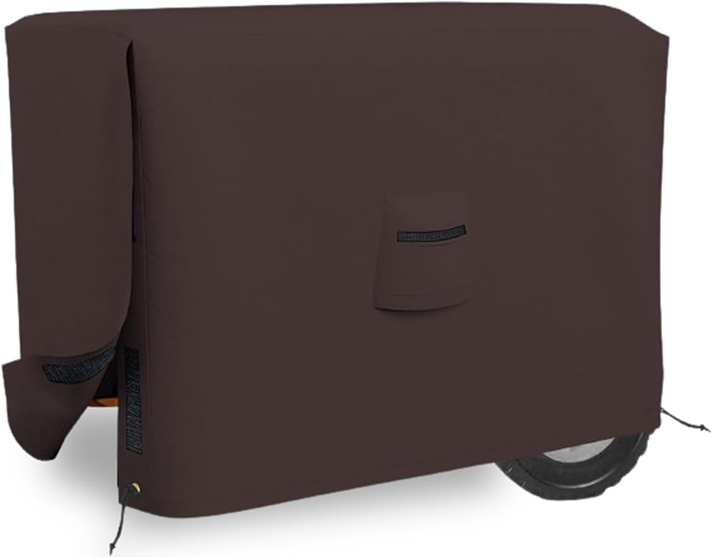 COVERS&ALL Outdoor Generator Cover, 12 Oz Waterproof UV & Weather ...
